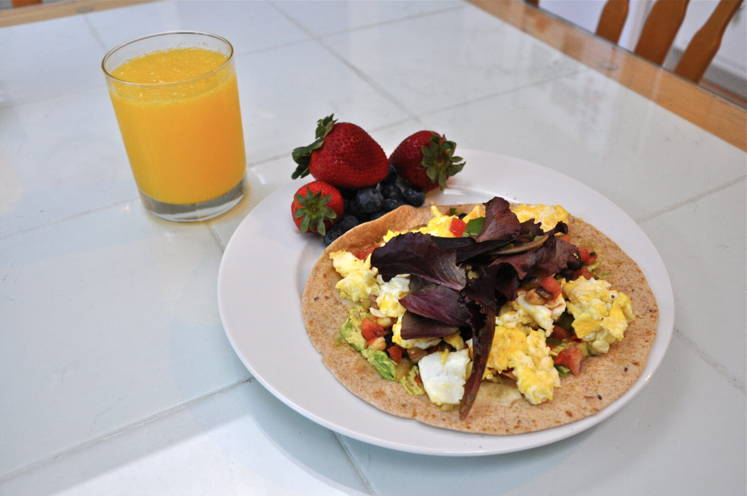 The Awesome Breakfast Burrito - A Beautiful Plate