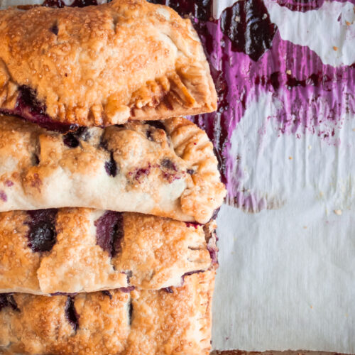Blueberry Hand Pies - A Beautiful Plate