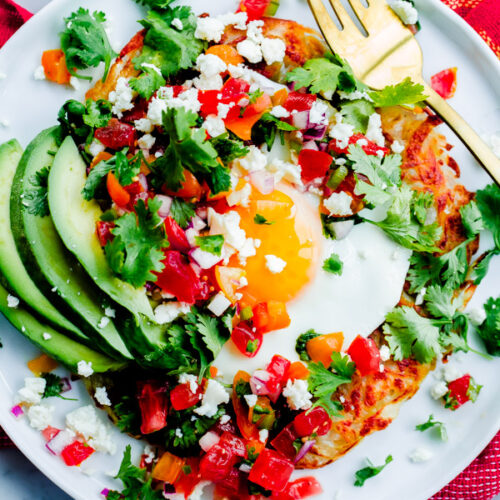 Mexican Hash Brown Stack - A Beautiful Plate