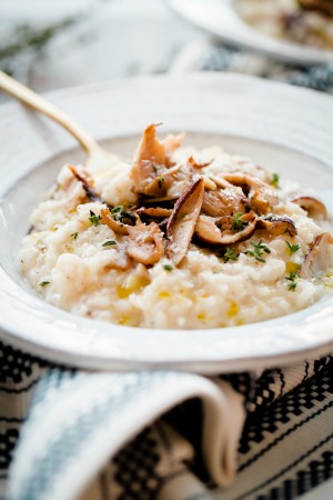 Easy No Stir Mushroom Risotto - A Beautiful Plate