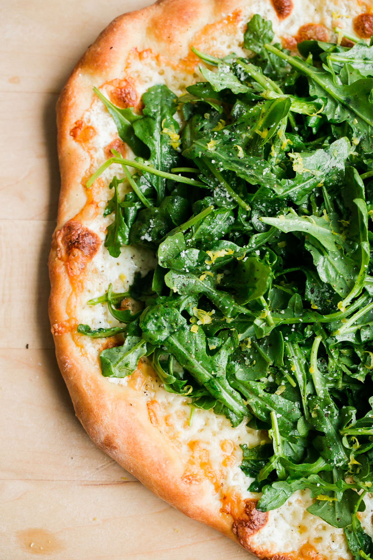 Lemon Truffle Arugula Pizza - A Beautiful Plate