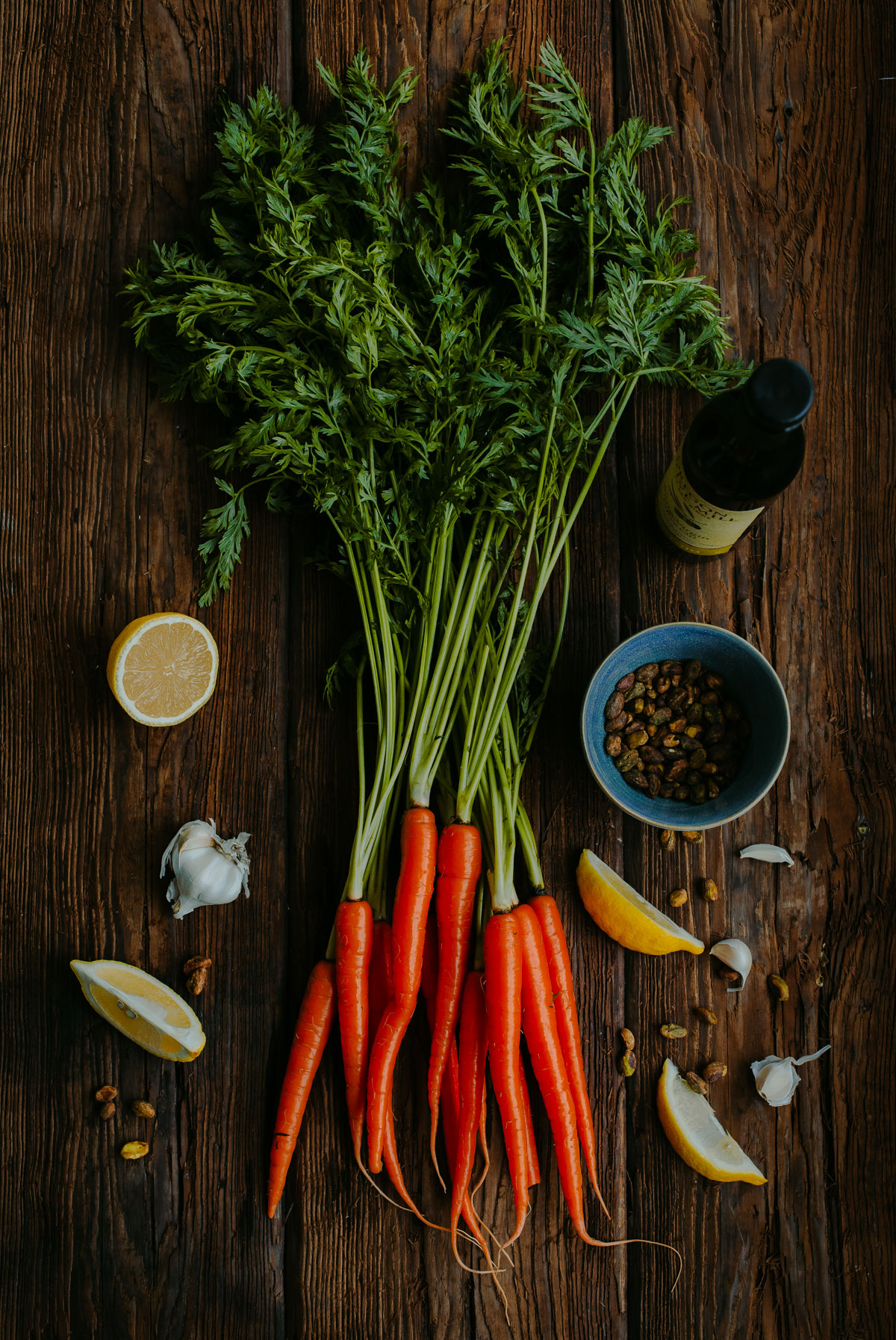 Roasted Carrots with Pistachio Carrot Top Pesto - A Beautiful Plate