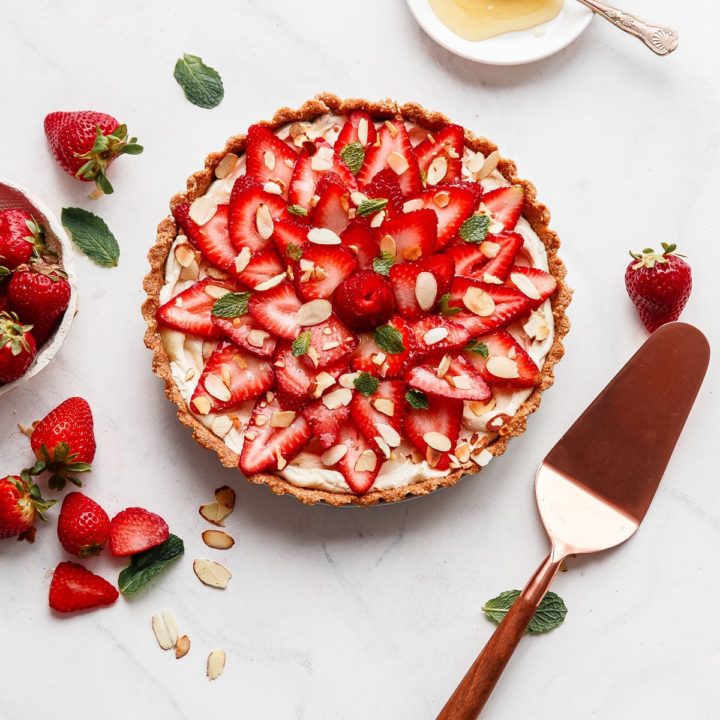 No Bake Strawberry Mascarpone Tart - A Beautiful Plate