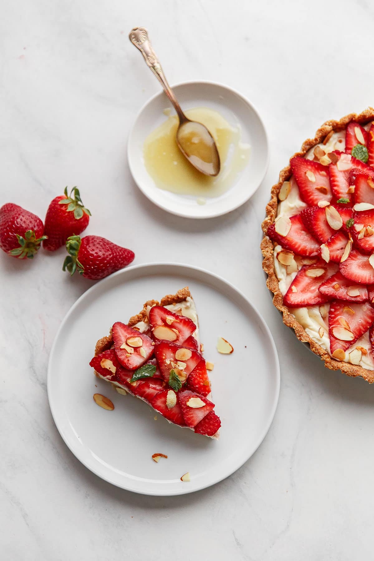 No Bake Strawberry Mascarpone Tart - A Beautiful Plate