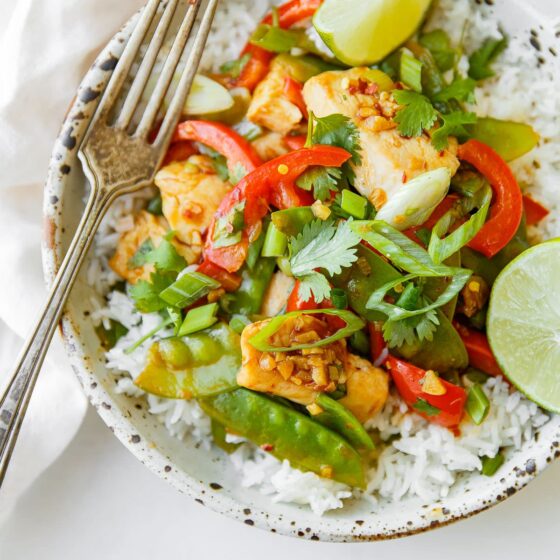Easy Chicken Snow Pea Stir Fry - A Beautiful Plate