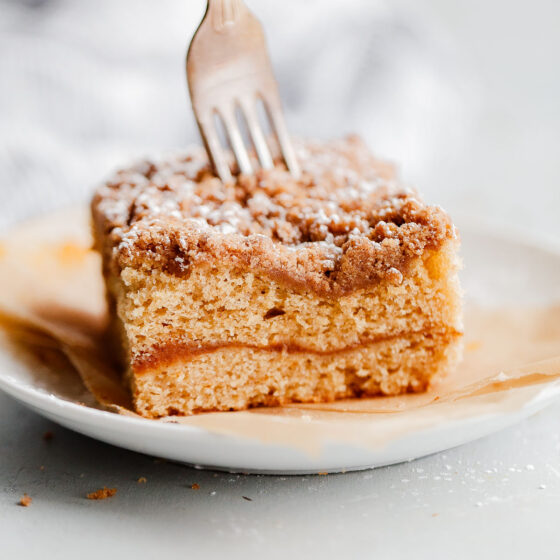 Spiced Coffee Cake with Pumpkin Butter Swirl - A Beautiful Plate