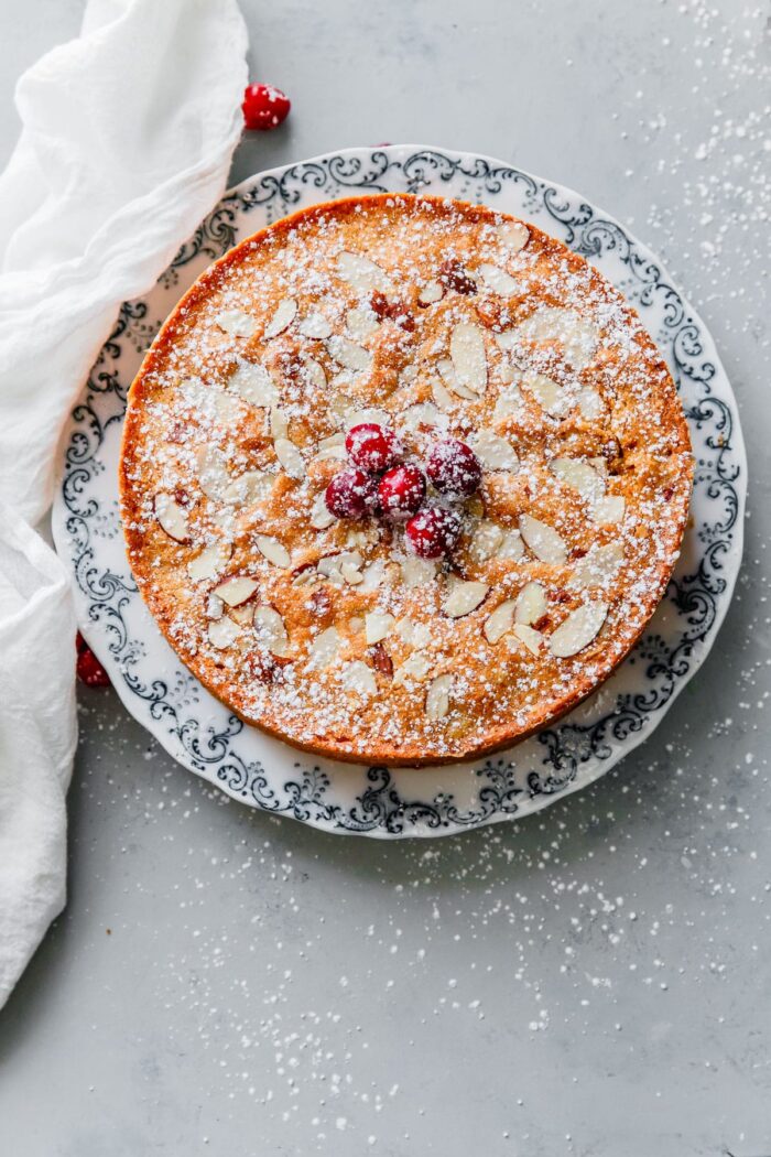 Cranberry Christmas Cake - A Beautiful Plate