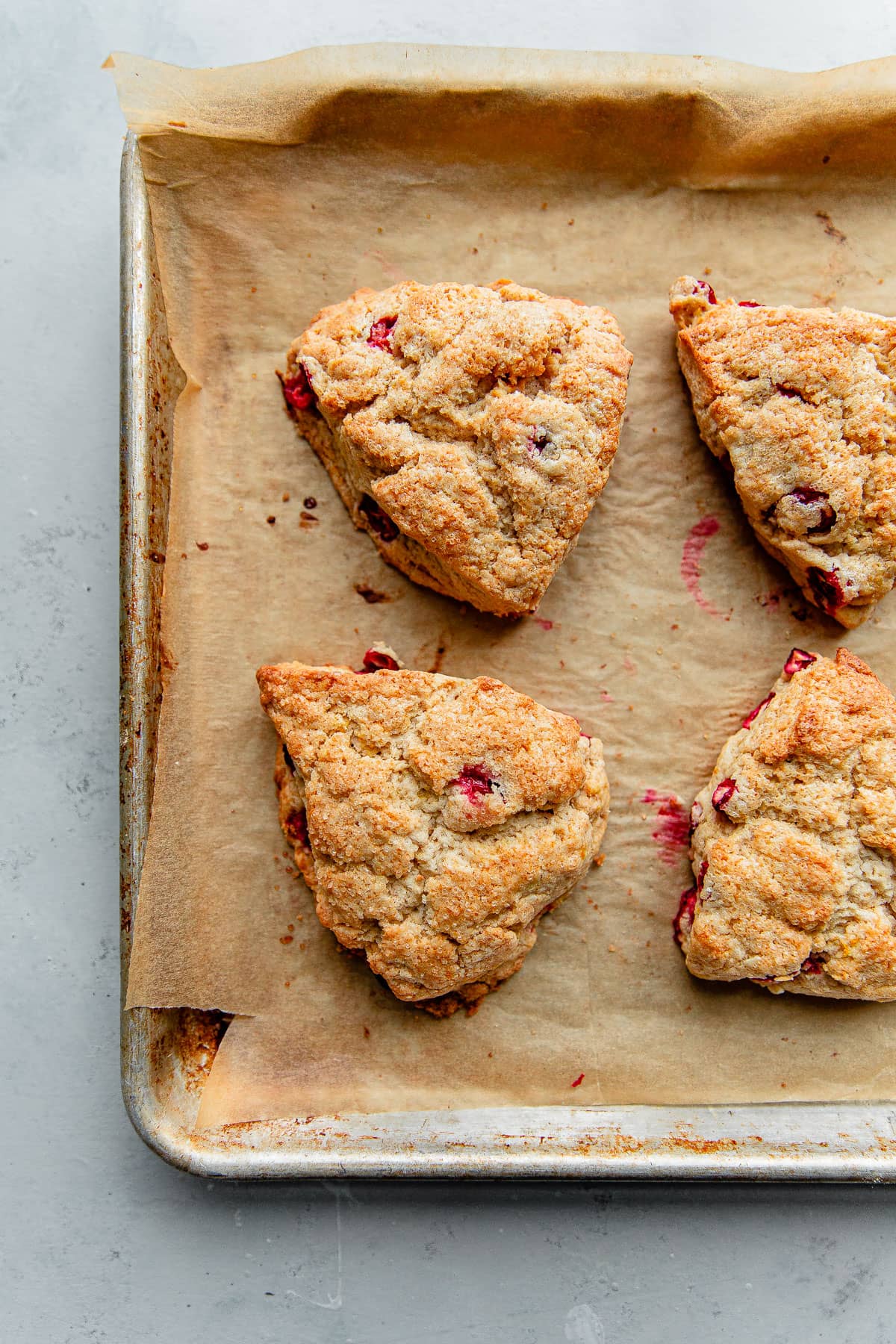 Cranberry Orange Scones (Cranberry Scones Recipe) - A Beautiful Plate