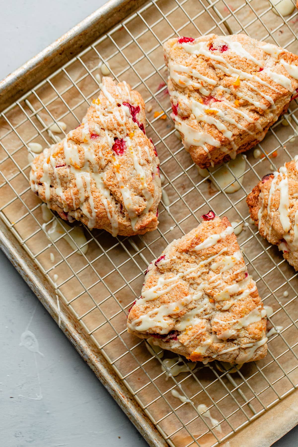 Cranberry Orange Scones (Cranberry Scones Recipe) - A Beautiful Plate