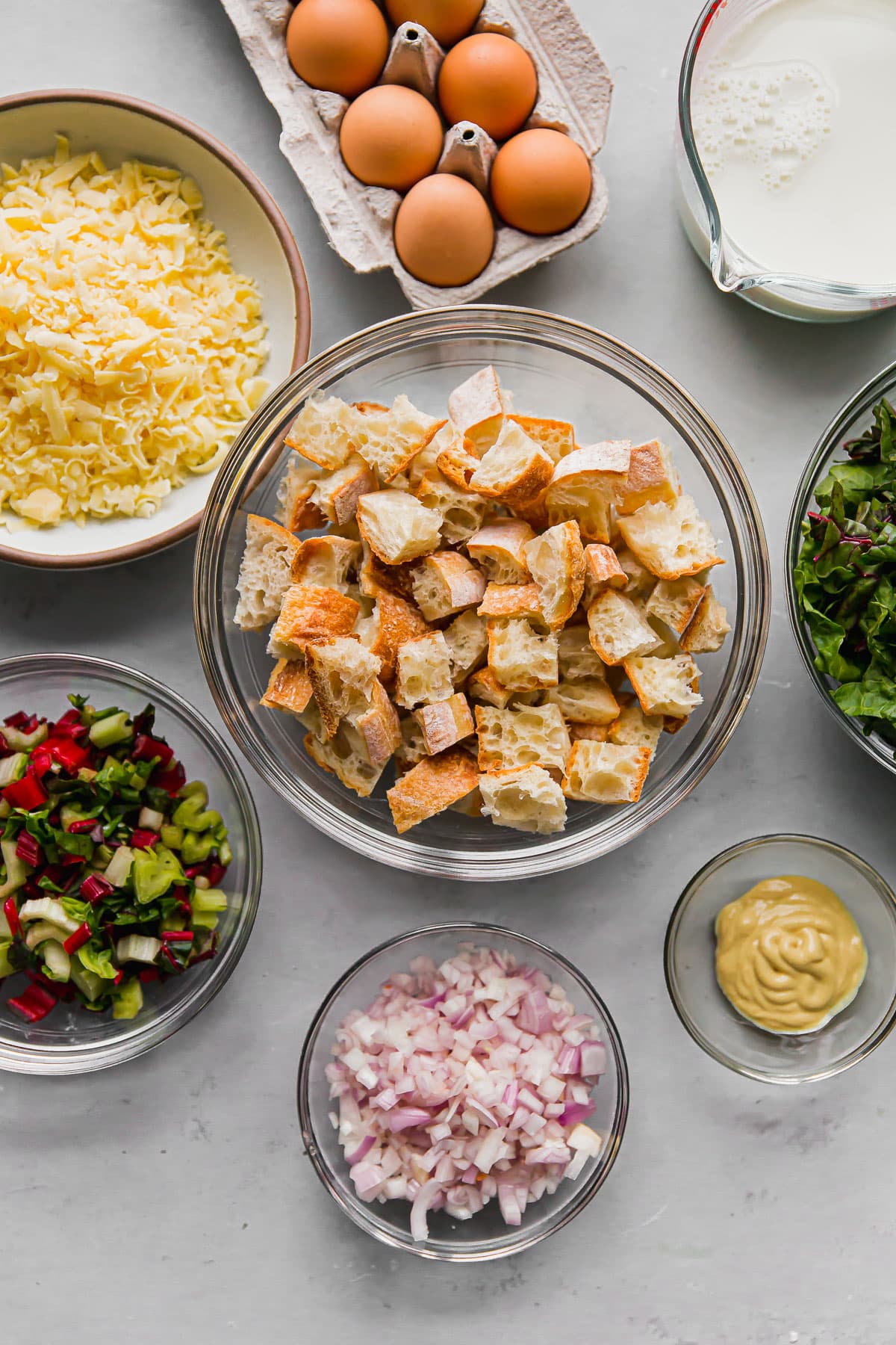 Vegetarian Breakfast Strata (Overnight Strata Recipe) - A Beautiful Plate