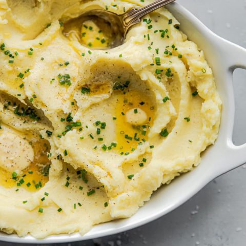 Classic Yukon Gold Mashed Potatoes - A Beautiful Plate