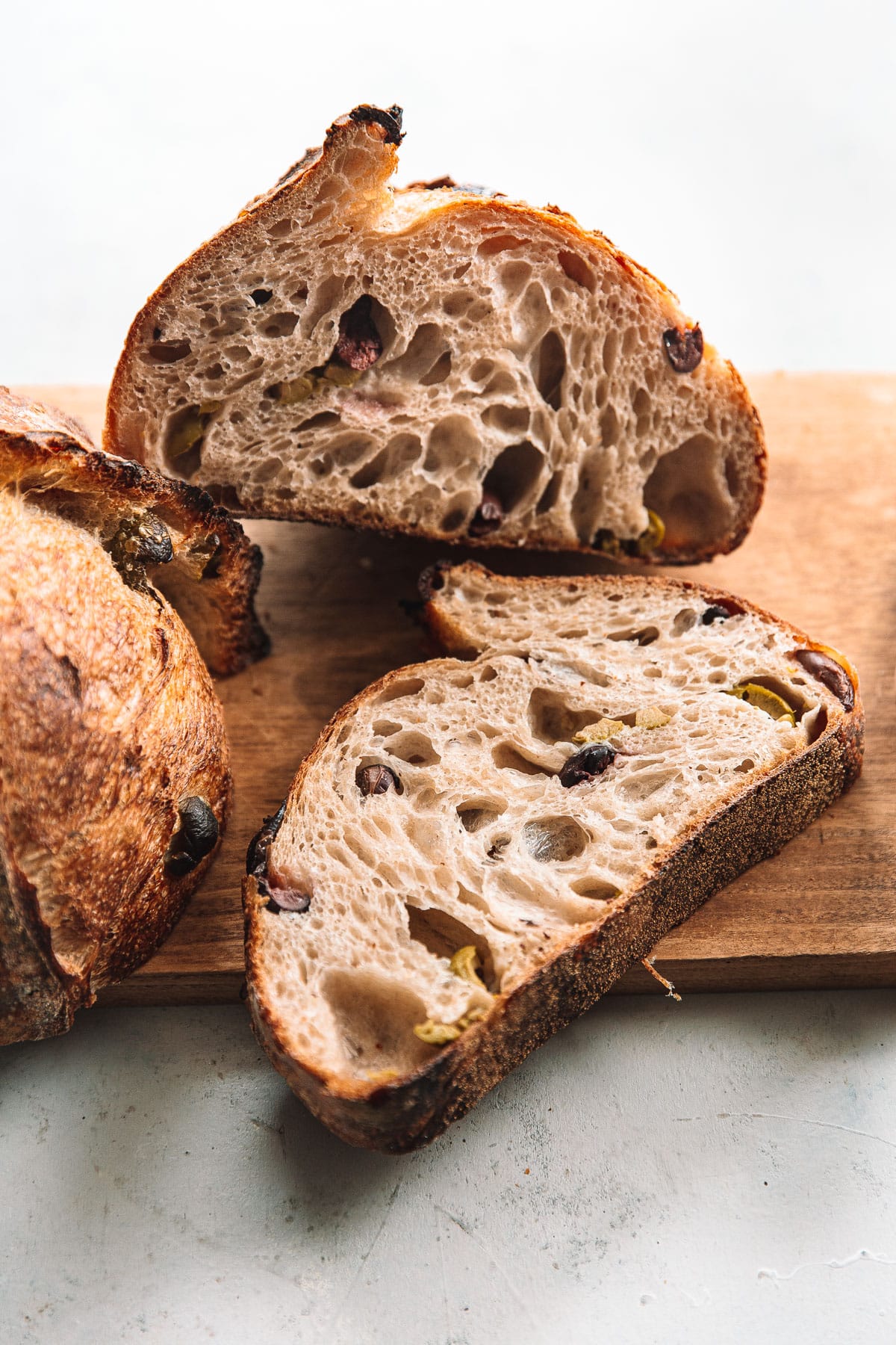Kalamata and Castelvetrano Olive Sourdough Bread - A Beautiful Plate