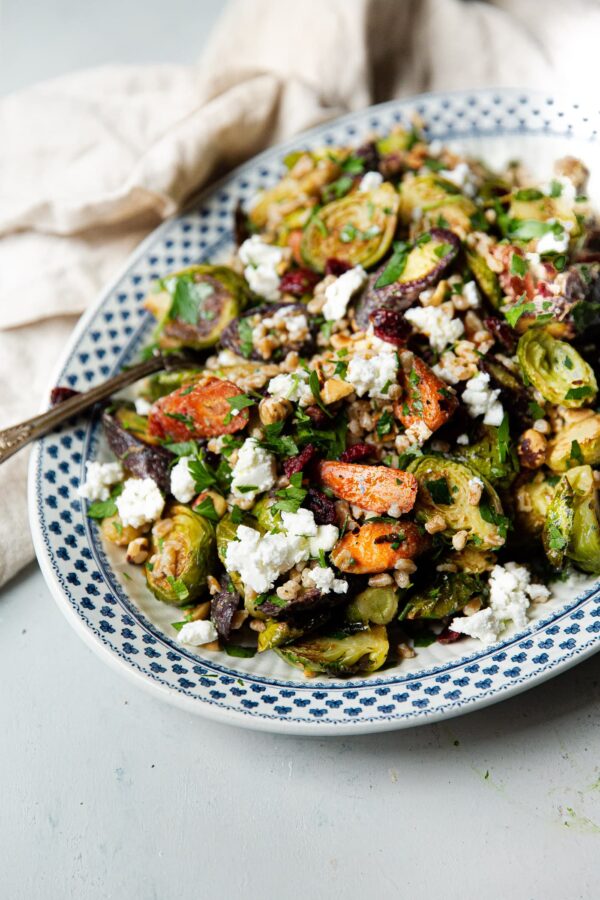 Fall Farro Salad - A Beautiful Plate