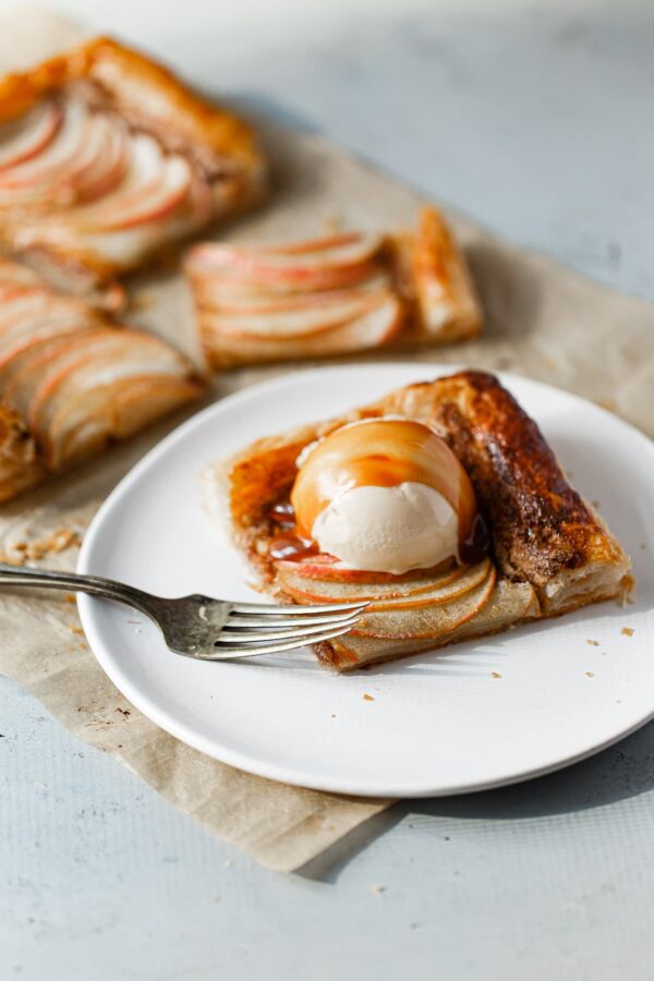 Puff Pastry Apple Tart - A Beautiful Plate