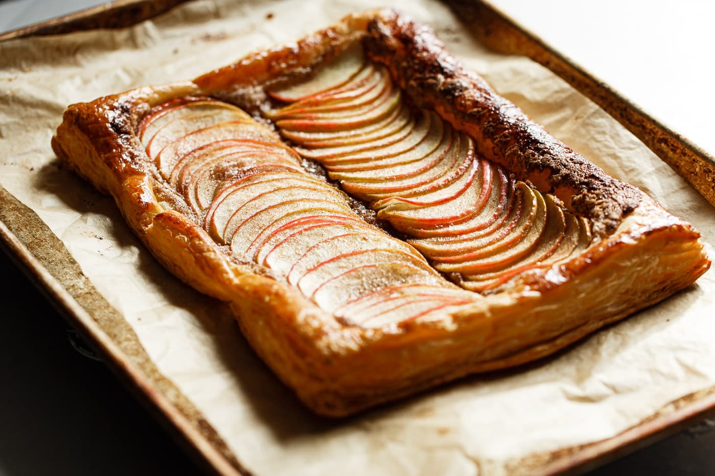 Puff Pastry Apple Tart - A Beautiful Plate