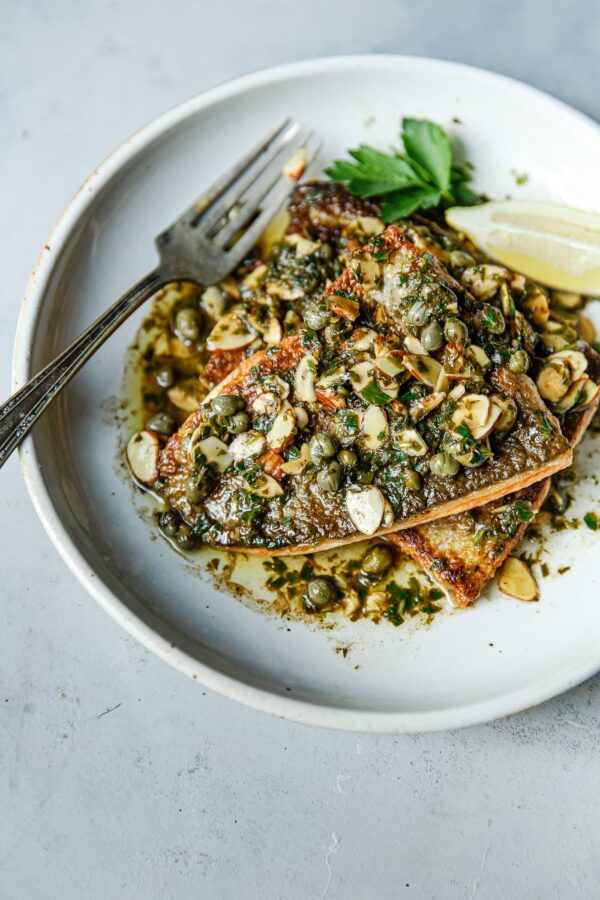 Trout Almondine (Amandine) - A Beautiful Plate