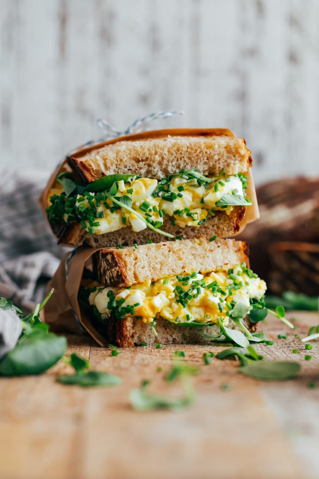Classic Egg Salad Sandwich (with Homemade Mayonnaise) - A Beautiful Plate
