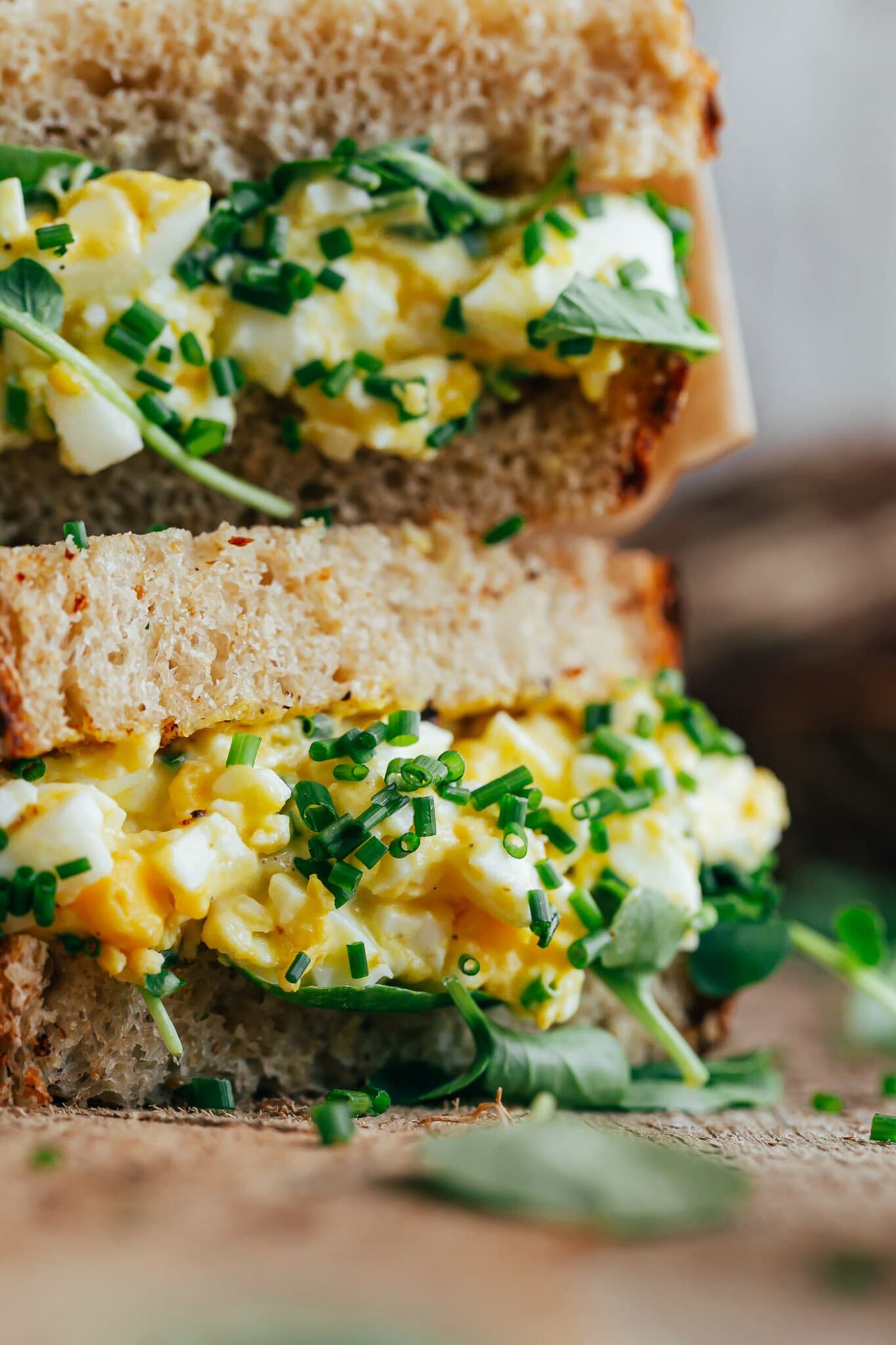 Classic Egg Salad Sandwich (with Homemade Mayonnaise) - A Beautiful Plate