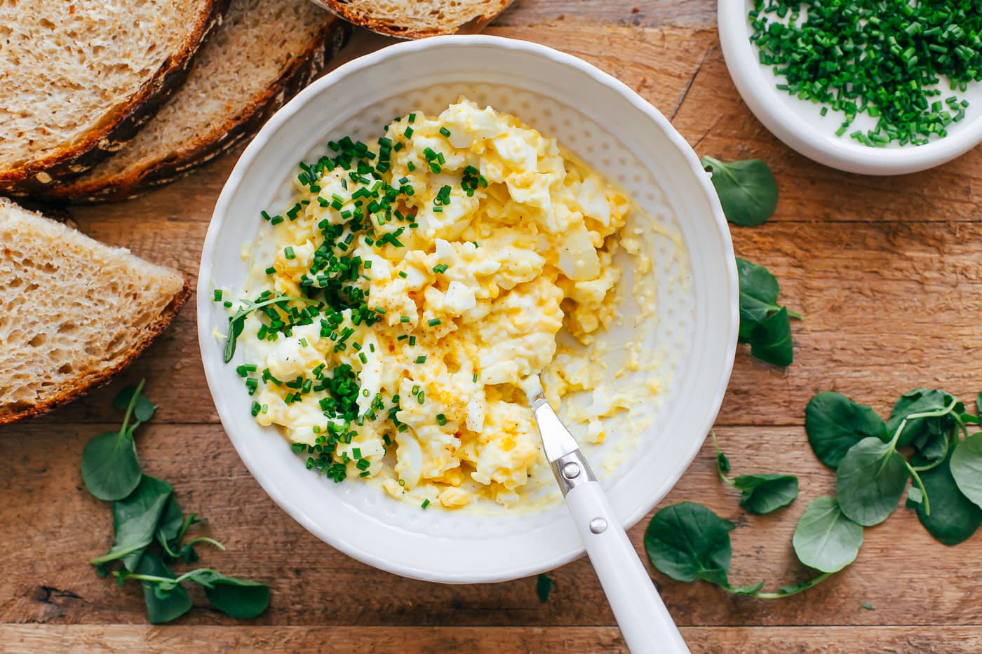 Classic Egg Salad Sandwich (with Homemade Mayonnaise) - A Beautiful Plate