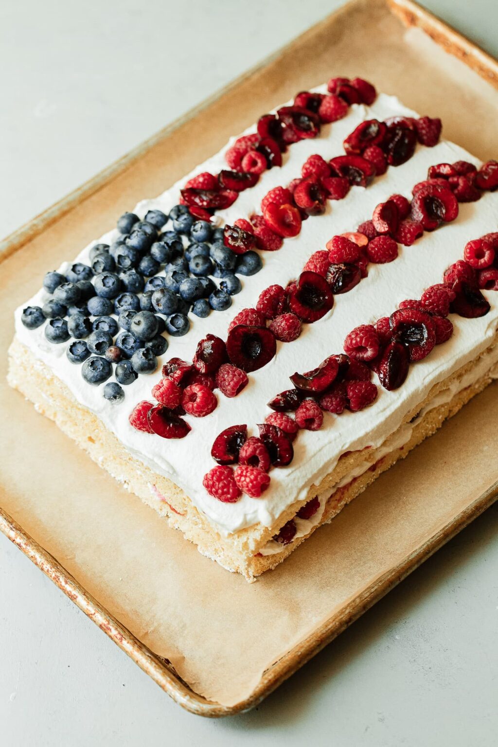 The BEST Flag Cake - A Beautiful Plate